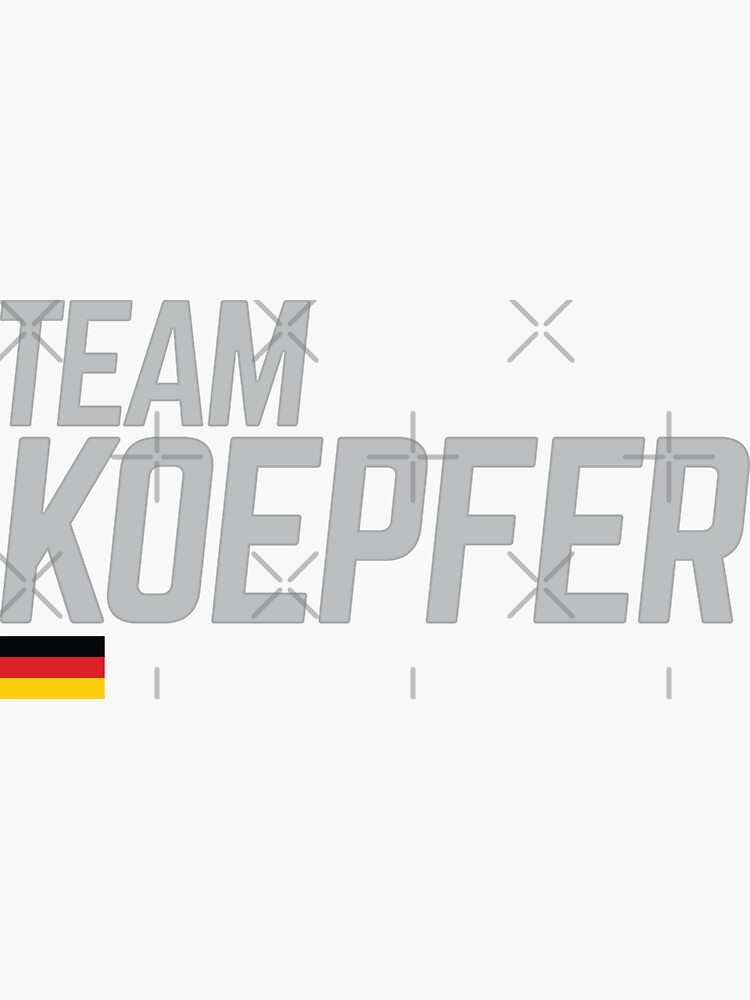 "Team Koepfer" Sticker for Sale by kinkpen | Redbubble