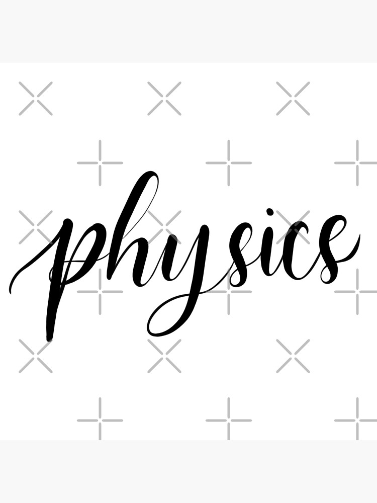"Physics Calligraphy" Poster for Sale by YitingZarts | Redbubble