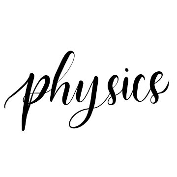 "Physics Calligraphy" Art Board Print for Sale by YitingZarts | Redbubble