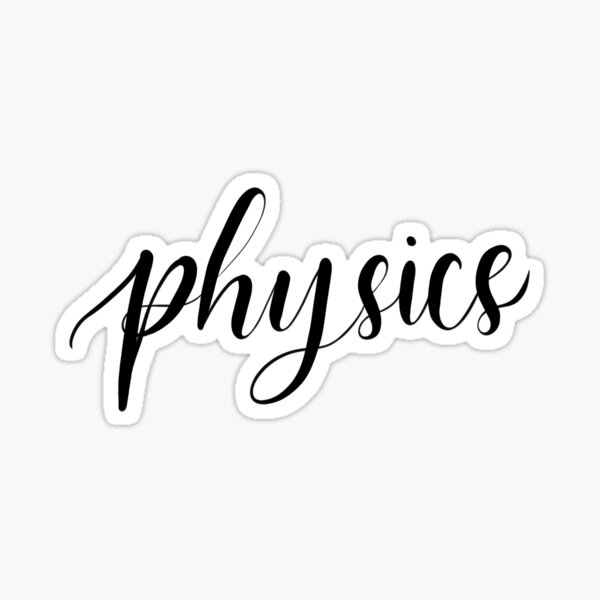"Physics Calligraphy" Sticker for Sale by YitingZarts | Redbubble