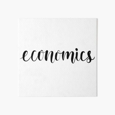 "economics Calligraphy" Art Board Print for Sale by YitingZarts | Redbubble