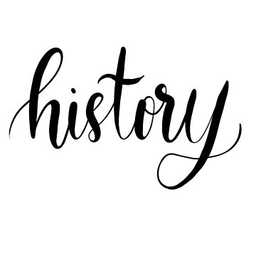 "history Calligraphy" Art Board Print for Sale by YitingZarts | Redbubble