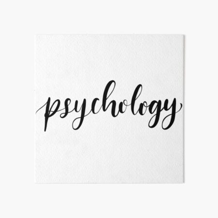 "Psychology Calligraphy" Art Board Print for Sale by YitingZarts ...