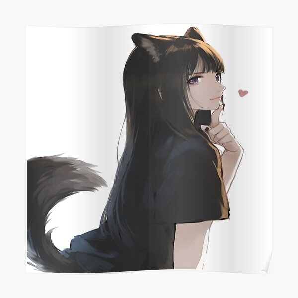 "Fox girl neko" Poster by touchofdestiney | Redbubble