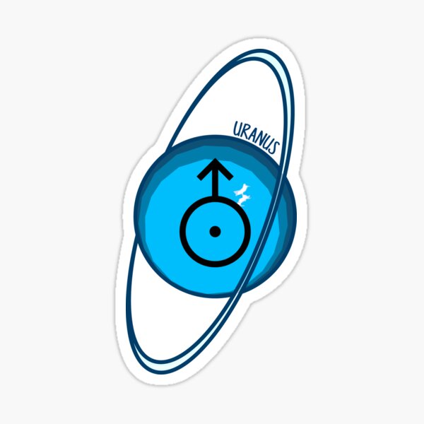 "Uranus" Sticker for Sale by Plutosaurus | Redbubble