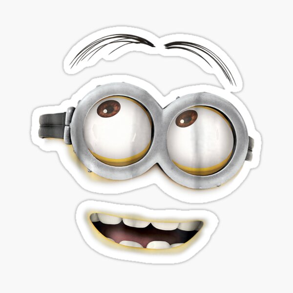 "Despicable Me Minions Dave Big Smile Graphic T-Shirt" Sticker for Sale ...