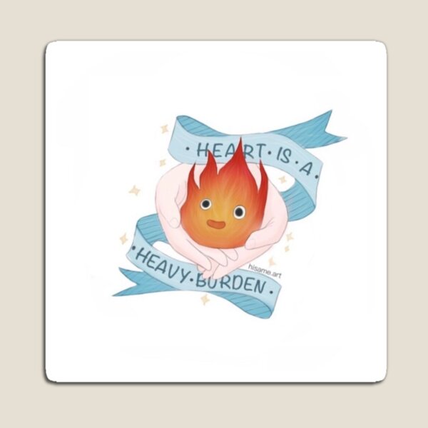 Kitchen Décor Kawaii Calcifer Magnet & Sticker Home & Living etna.com.pe