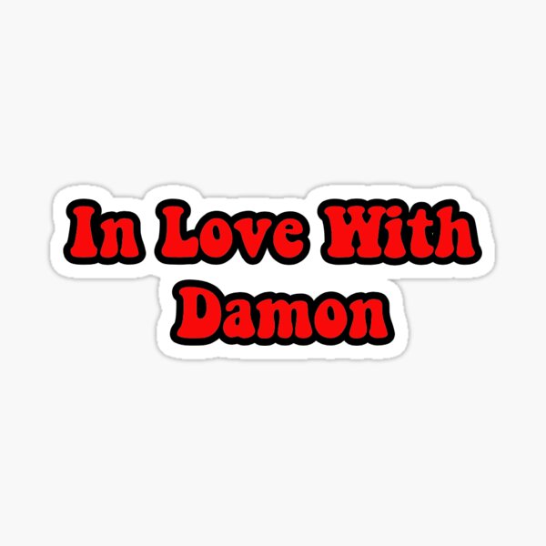 "Damon Sticker ;)" Sticker by sunflowerhon3y | Redbubble