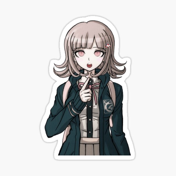 "Chiaki Nanami Point Thinking" Sticker for Sale by DennyG1998 | Redbubble