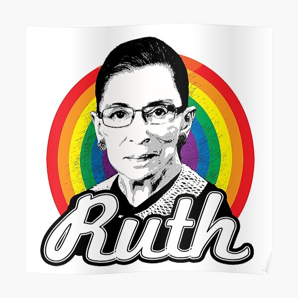"Rainbow Ruth" Poster by popdesigner | Redbubble