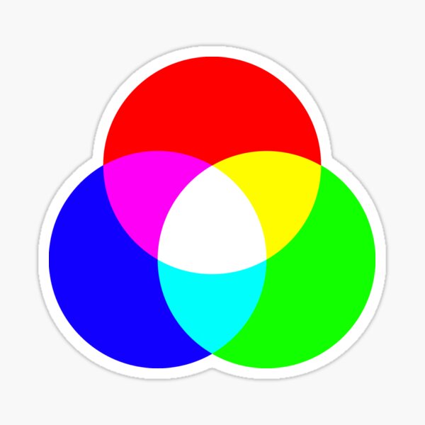 "red green blue cool - rgb " Sticker for Sale by Joni77 | Redbubble