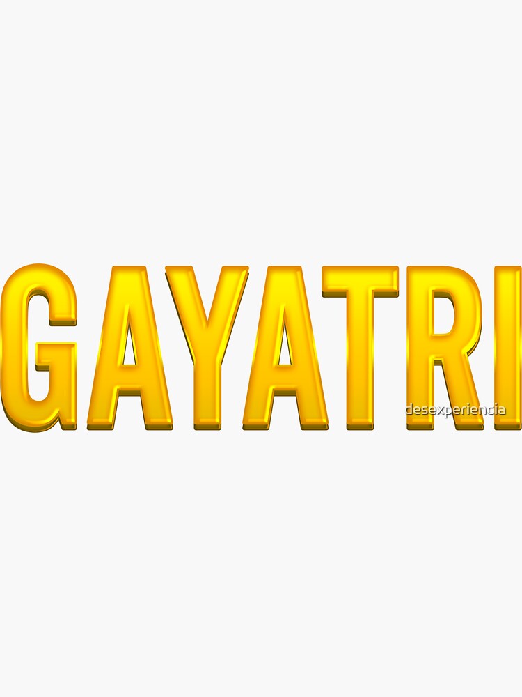 Gaytri Name Logo