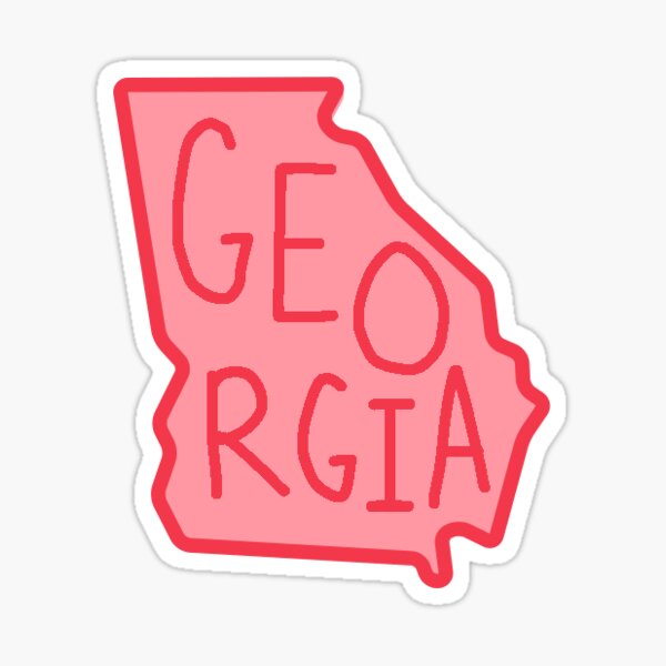 "georgia sticker" Sticker for Sale by madebyamanda | Redbubble