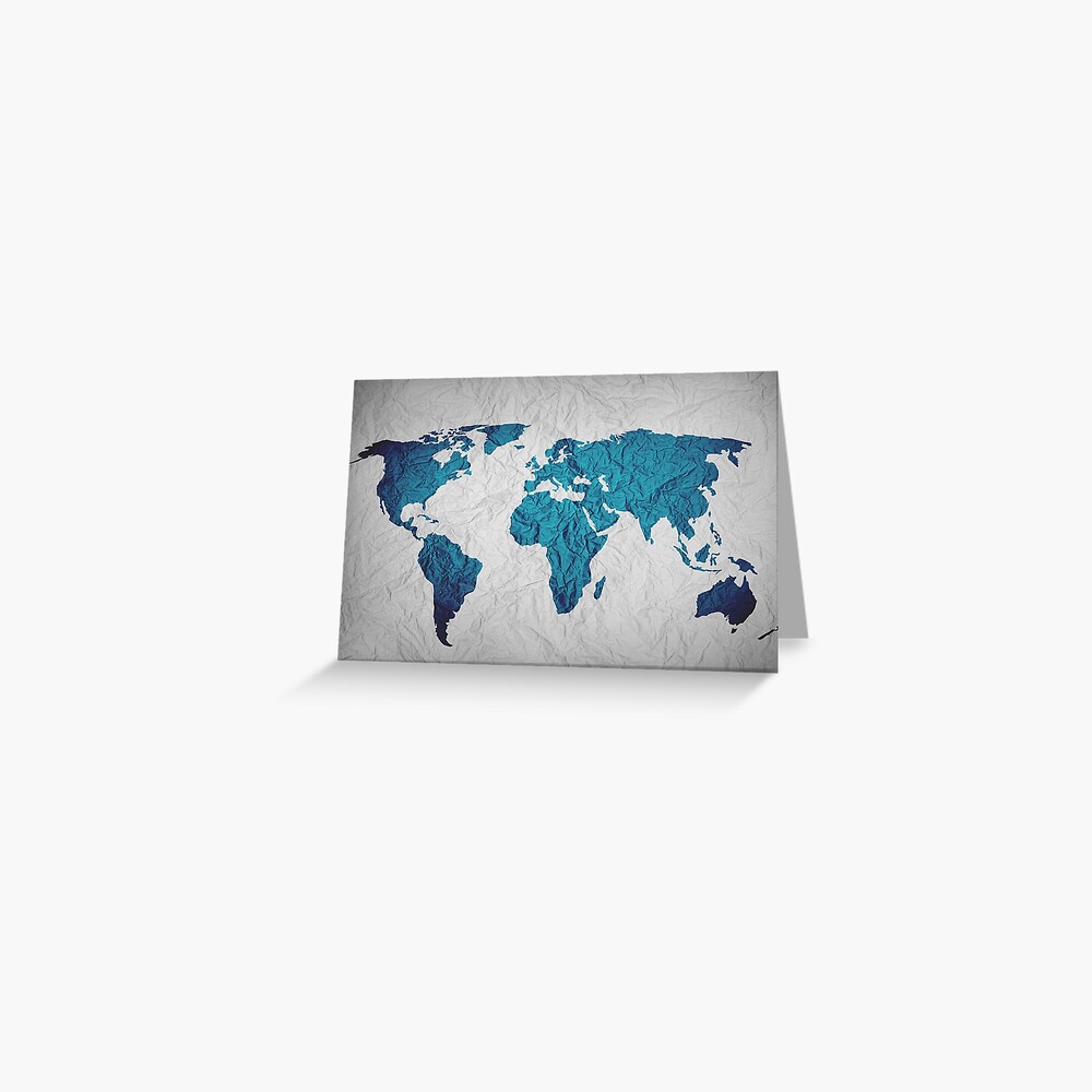 "World map" Greeting Card by nasefgis | Redbubble