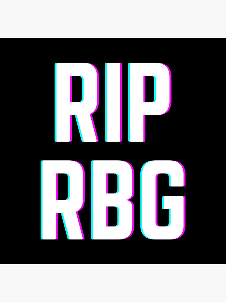 "RIP RGB" Sticker by doubledoink | Redbubble