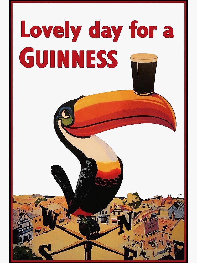 "Lovely Day for A Guinness Letter" Sticker for Sale by AwTeeDesigns ...
