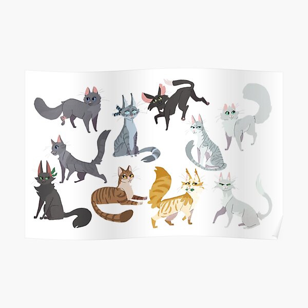 "Warrior Cats" Poster for Sale by sqwidart | Redbubble