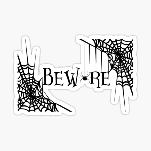 "Beware" Sticker for Sale by maklockcustom | Redbubble