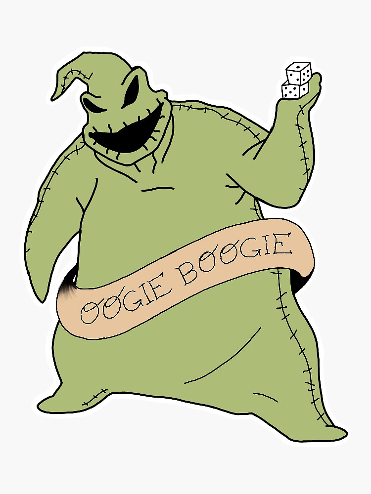 "Oogie" Sticker for Sale by scaputi84 | Redbubble