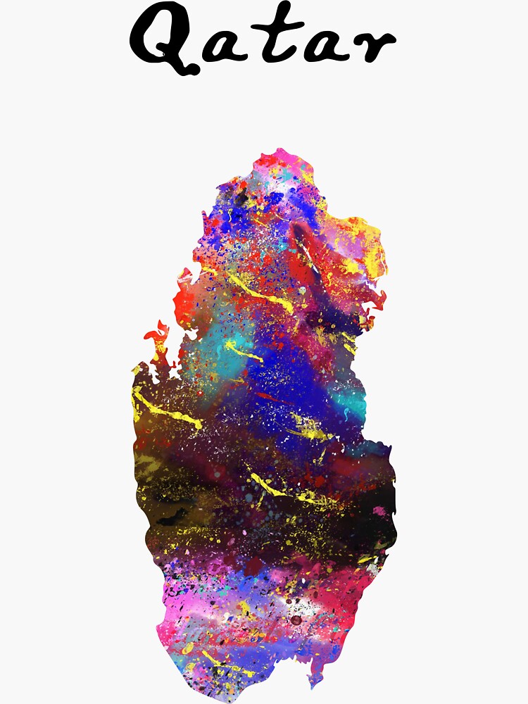 "Qatar Quote Art Design Inspirational Motivational" Sticker by ...