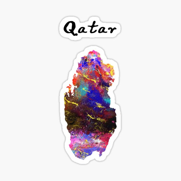 "Qatar Quote Art Design Inspirational Motivational" Sticker by ...