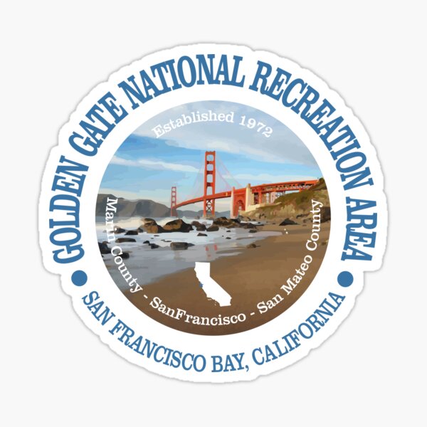 "Golden Gate National Recreation Area (NRA)" Sticker for Sale by ...