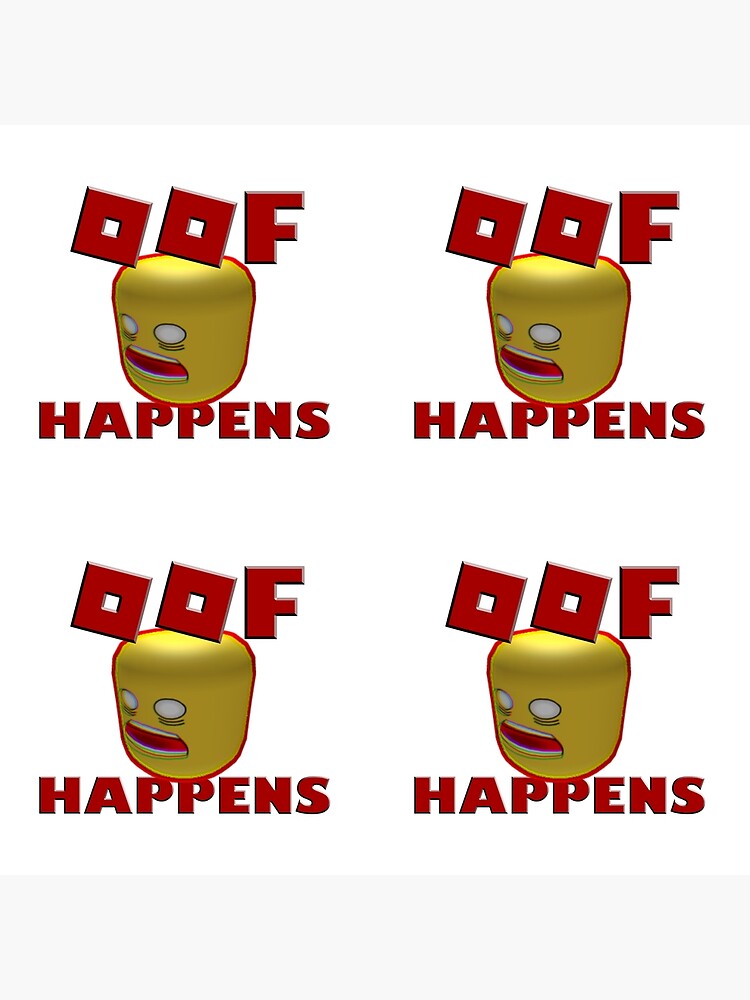 "OOF Happens Block Head Roblox Sticker pack" Poster for Sale by ...