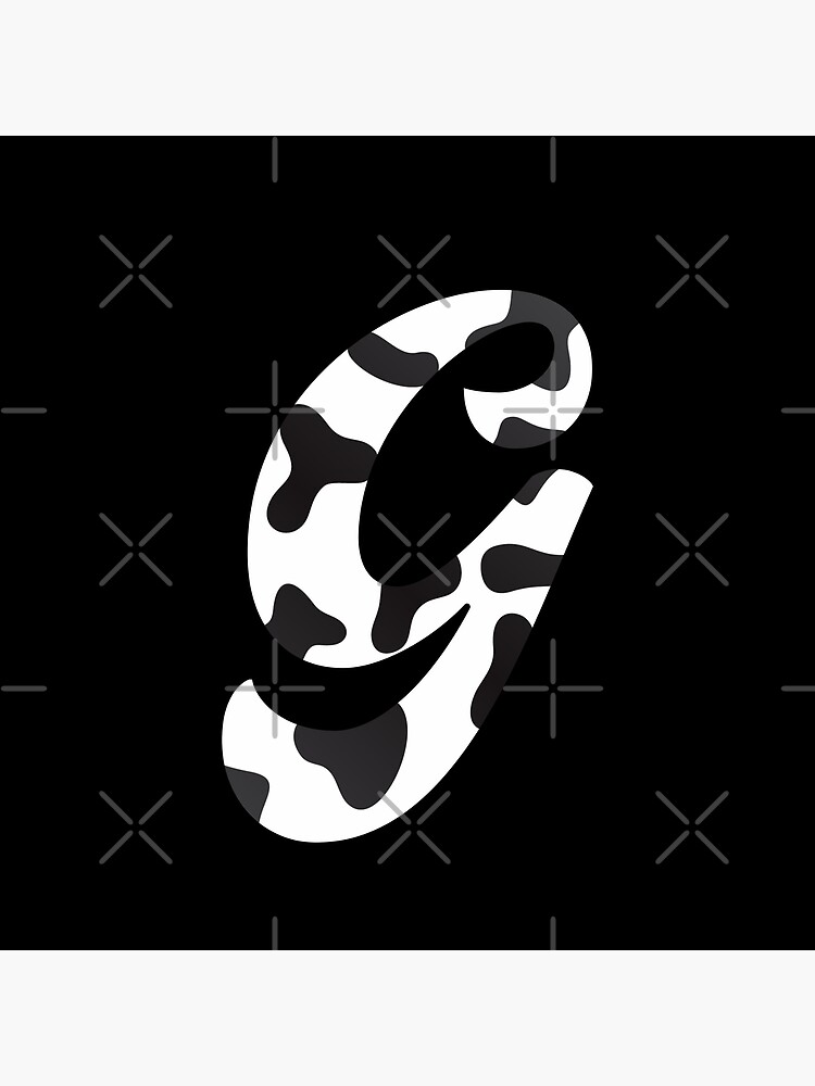 " Cow G Print alphabet Transparent Letter Sticker." Art Print for Sale ...