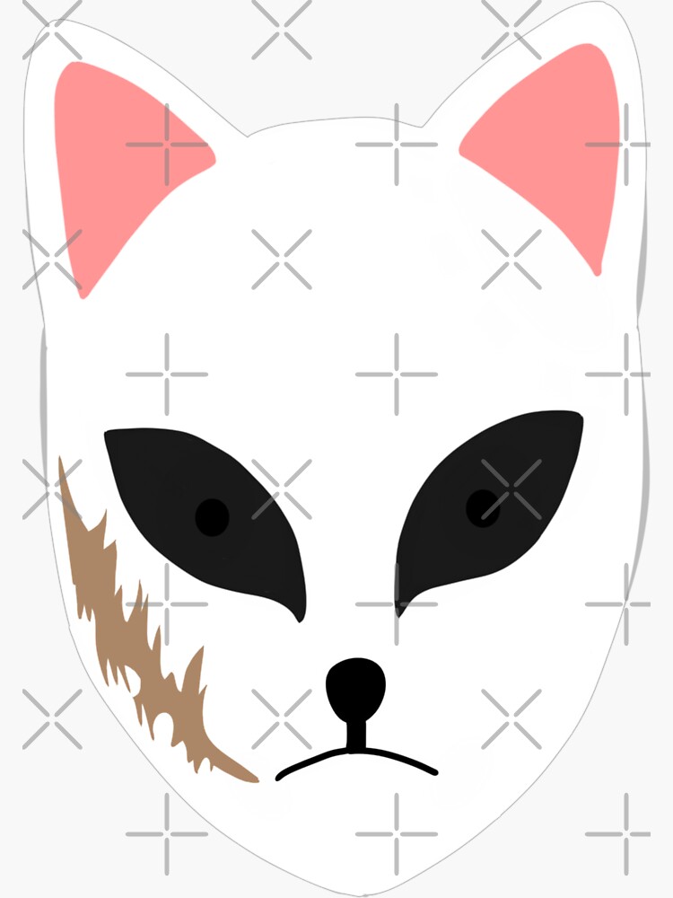 "Sabito's Mask " Sticker for Sale by katienacho | Redbubble