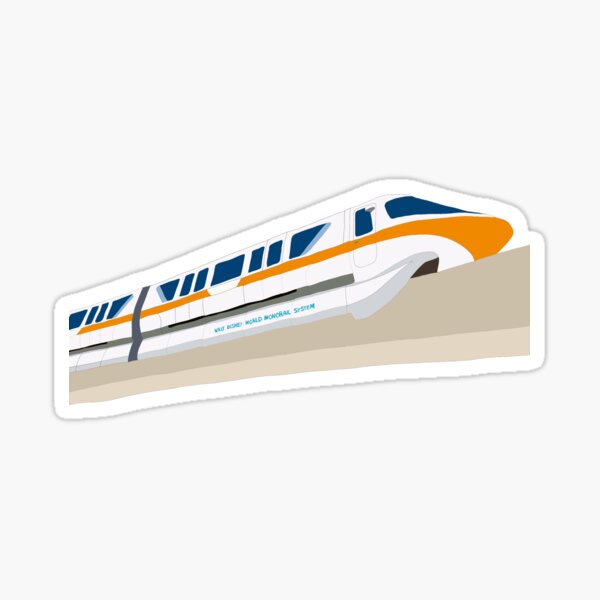 "Monorail " Sticker by abicliffe | Redbubble