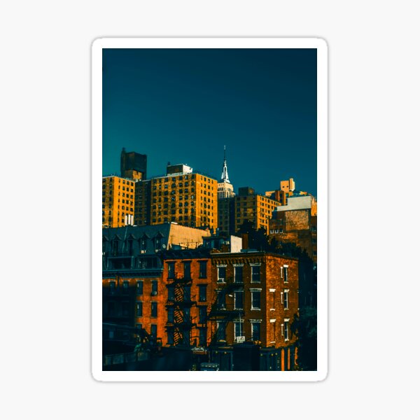 "Apartment Buildings, New York" Sticker for Sale by EnMiMochila | Redbubble