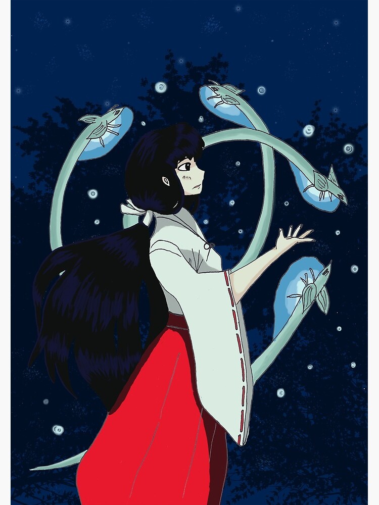 "Kikyo and spirit collectors" Art Print by KrisztiLealie | Redbubble