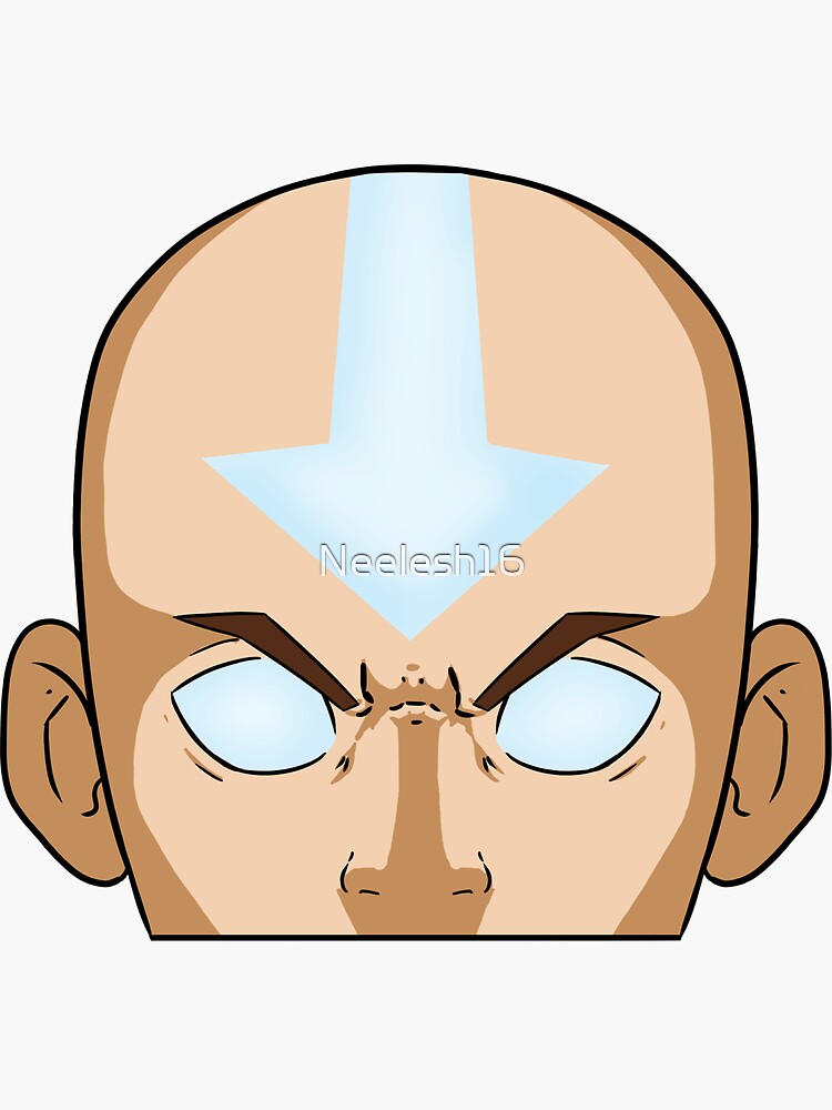 "Aang - Avatar: The Last Airbender" Sticker by Neelesh16 | Redbubble