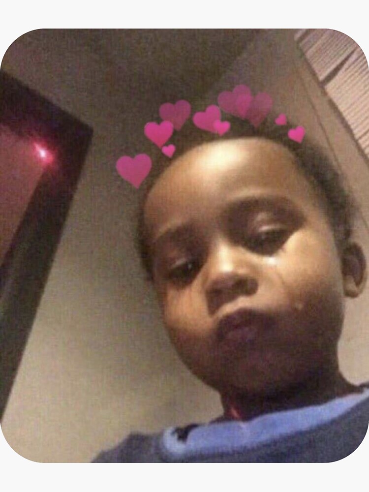 Pegatina «cara divertida del meme de un niño lindo llorando - memes de ...