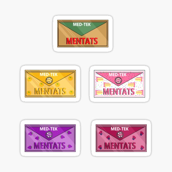 "MENTATS STICKERS" Sticker for Sale by CursedCorvid | Redbubble