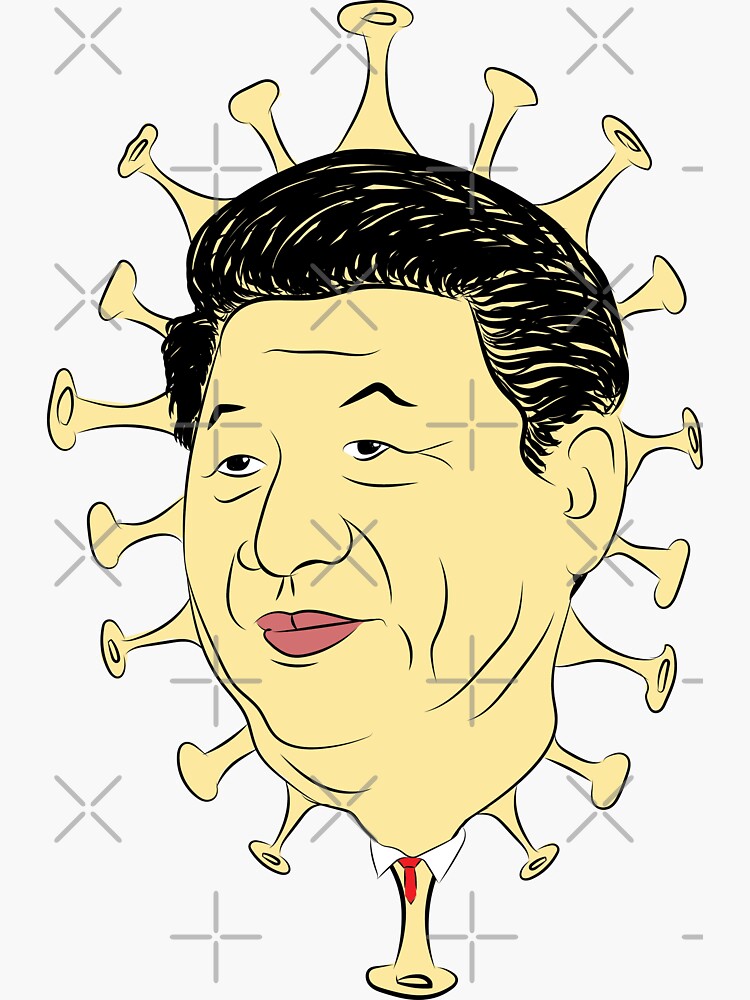 "Xi Jinping Coronavirus COVID-19" Sticker by SHFashions | Redbubble