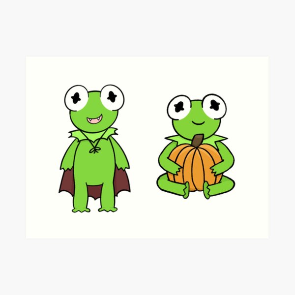 "Fall Kermit the Frog" Art Print by alexisbunny | Redbubble