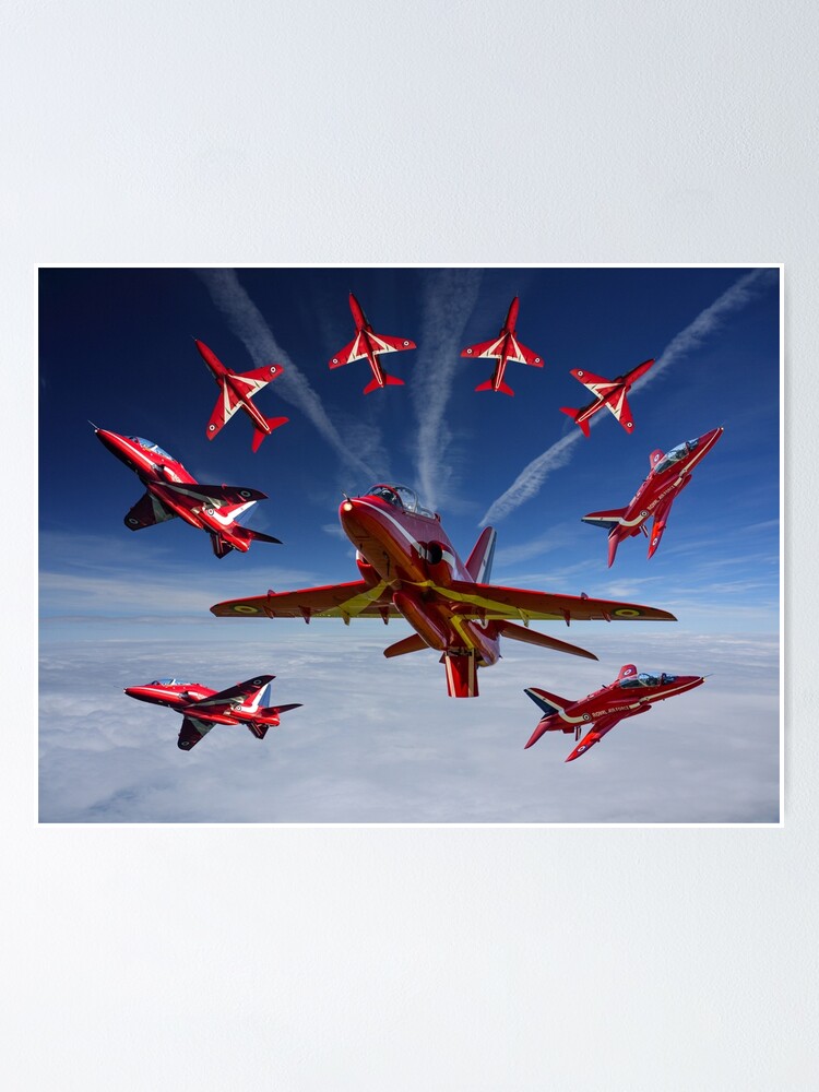 "The RAF Red Arrows" Poster for Sale by AviationPrints | Redbubble