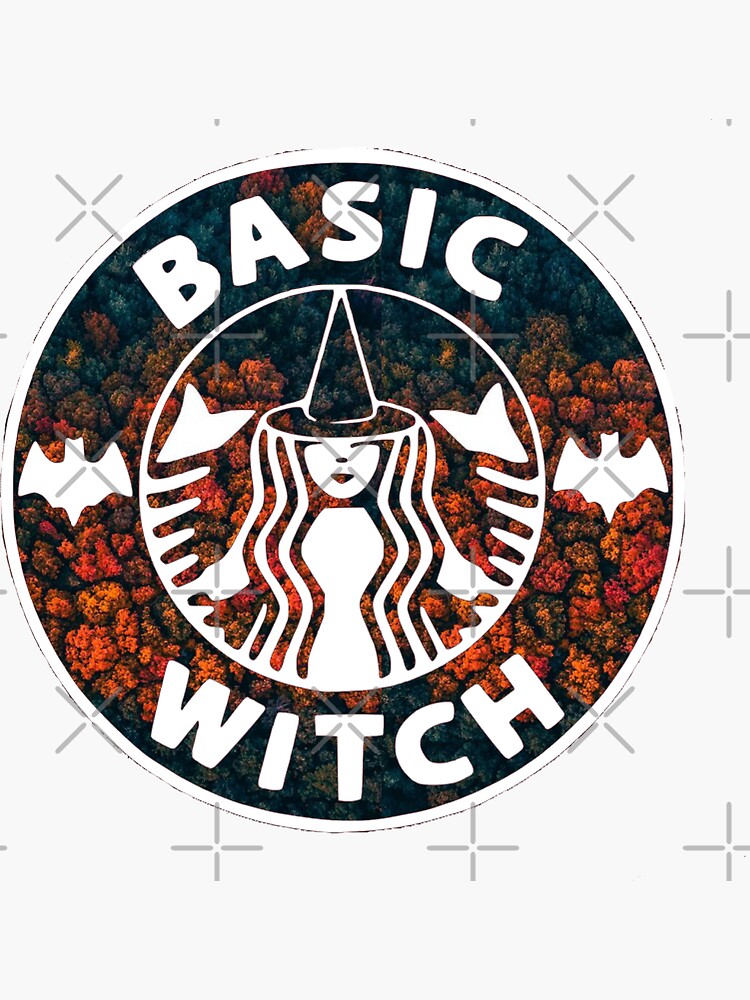 "Basic Witch " Sticker for Sale by VeronikaKac | Redbubble