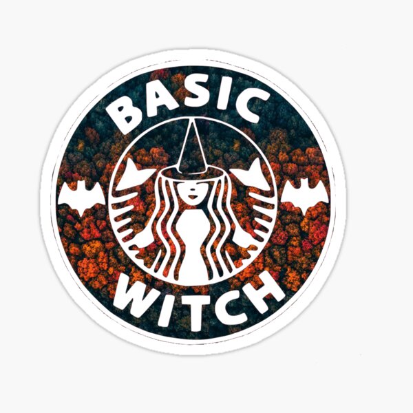 "Basic Witch " Sticker for Sale by VeronikaKac | Redbubble