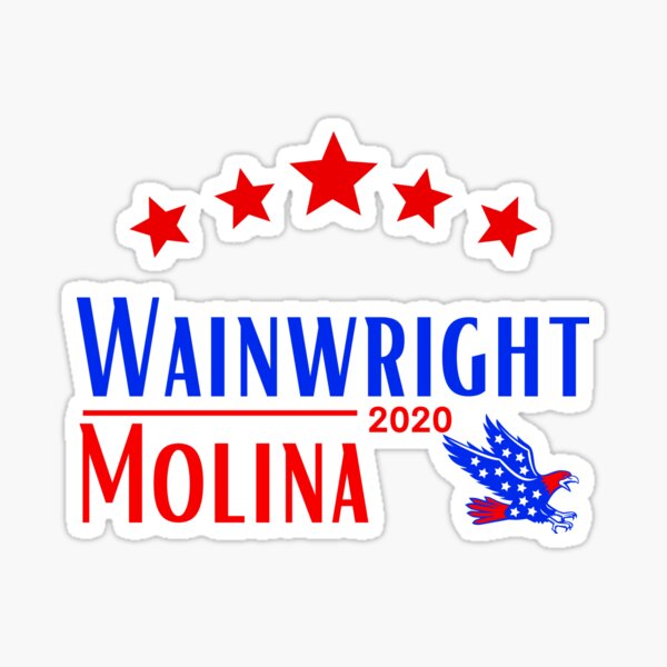 "Wainwright Molina 2020" Sticker for Sale by OneTimeEngineer | Redbubble