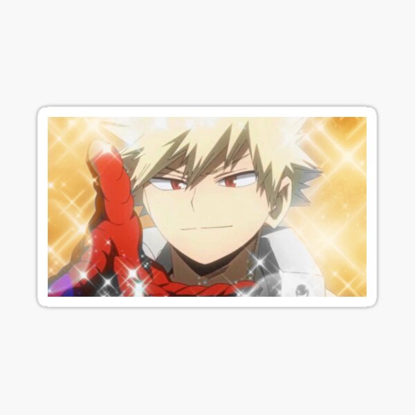 "Katsuki Bakugo " Sticker by Cacharelxo | Redbubble