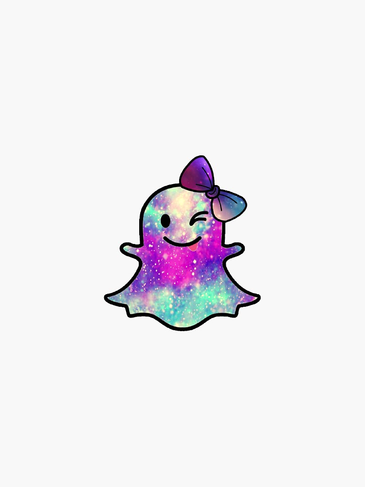 "cute pretty snapchat logo" Sticker for Sale by FilipinoDesigns | Redbubble