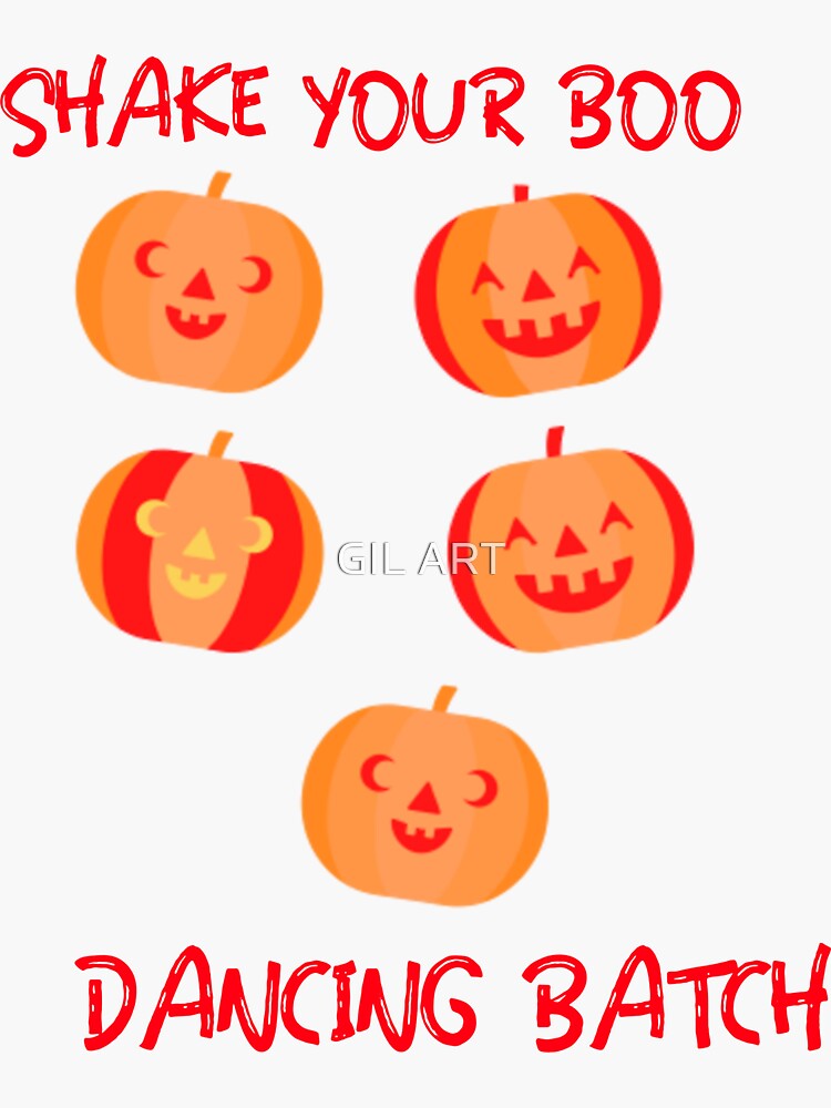 "SHAKE YOUR BOO DANCING BATCH" Sticker by Kellerstr44 | Redbubble