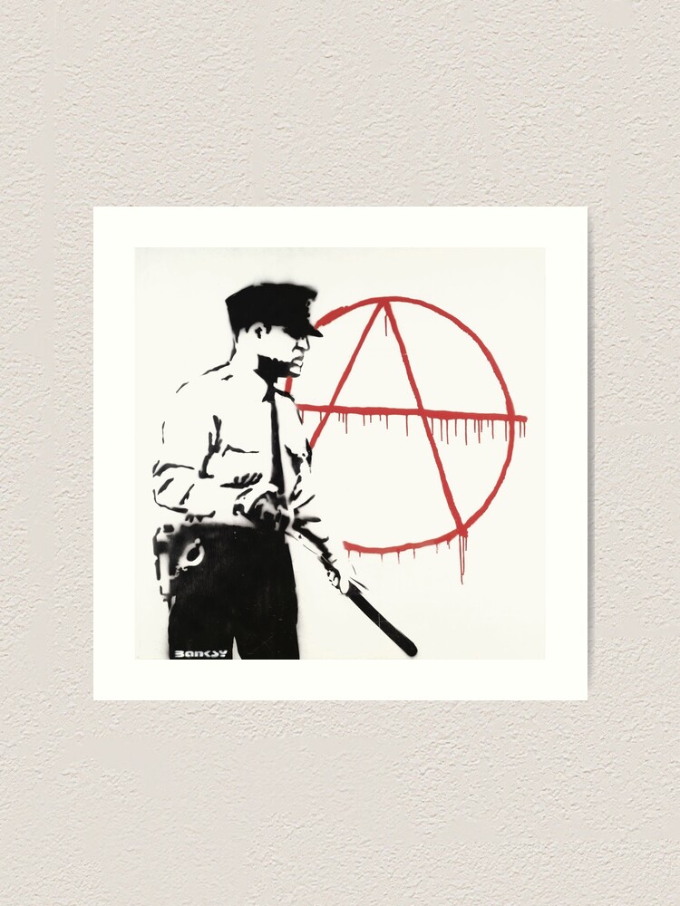 "Banksy Police Anarchy" Art Print for Sale by WE-ARE-BANKSY | Redbubble