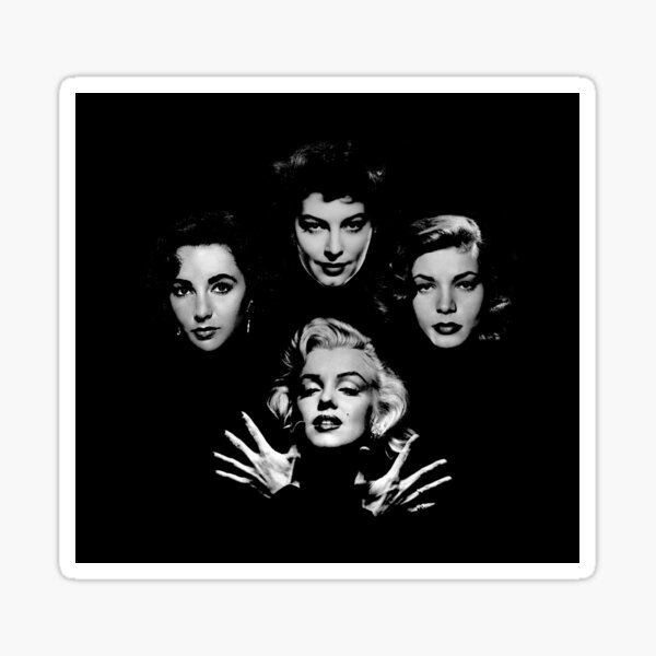 "Classic Hollywood actresses" Sticker by camikaze-es | Redbubble