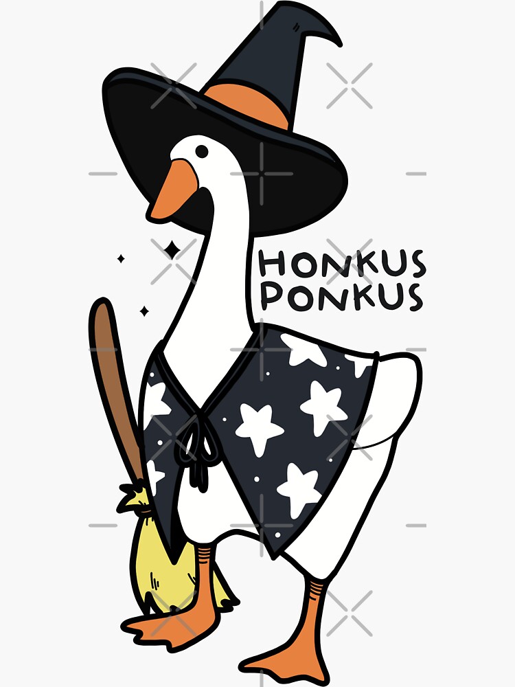 "Honkus Ponkus Goose" Sticker for Sale by paintedlife | Redbubble