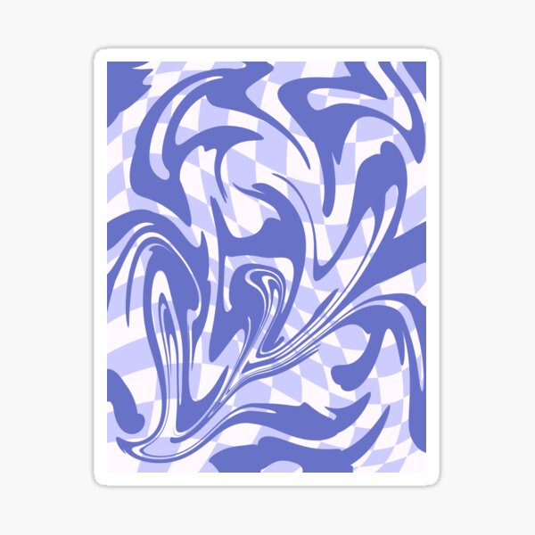 "Warped Swirl Periwinkle" Sticker for Sale by JodiFeddon | Redbubble