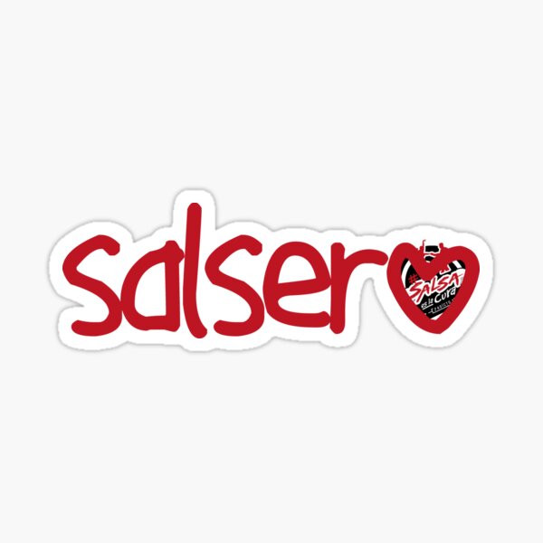 "Salsero Salsera" Sticker by SalsaEsLaCura | Redbubble