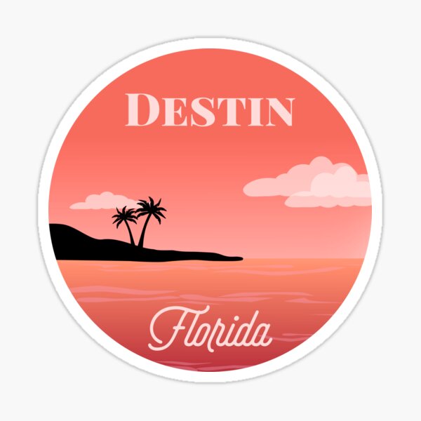 "Destin, Florida" Sticker by InvestingRoad | Redbubble